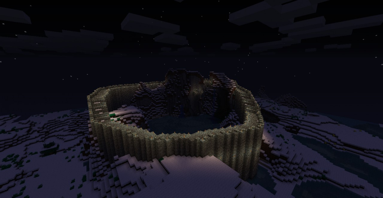 winter castle Minecraft Map