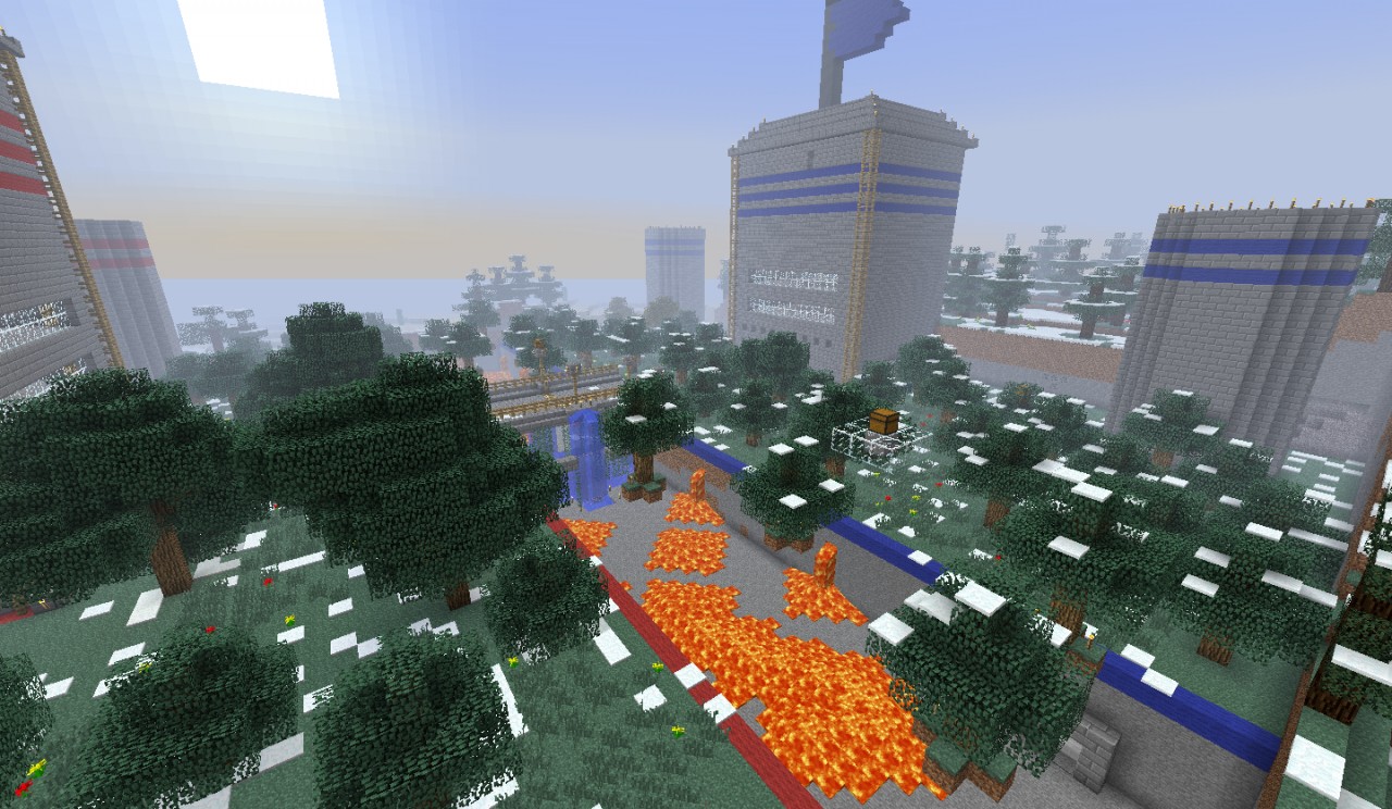 Capture The Block. PVP Battle Grounds. Minecraft Map