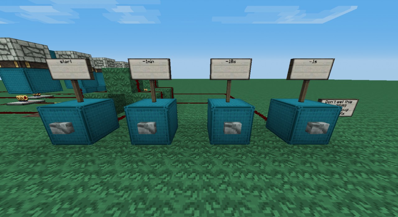 countdown timer V2.0 update add control panel Minecraft Map