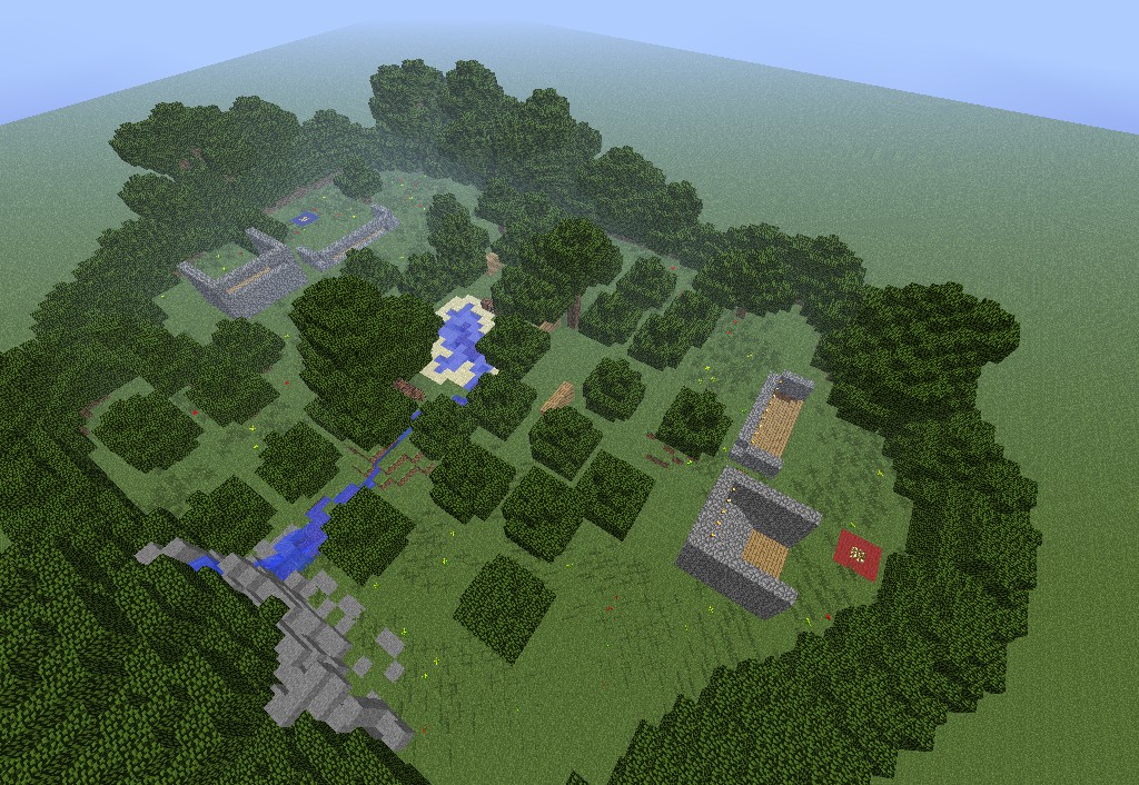Woods Multiplayer PVP arena Map Minecraft Map