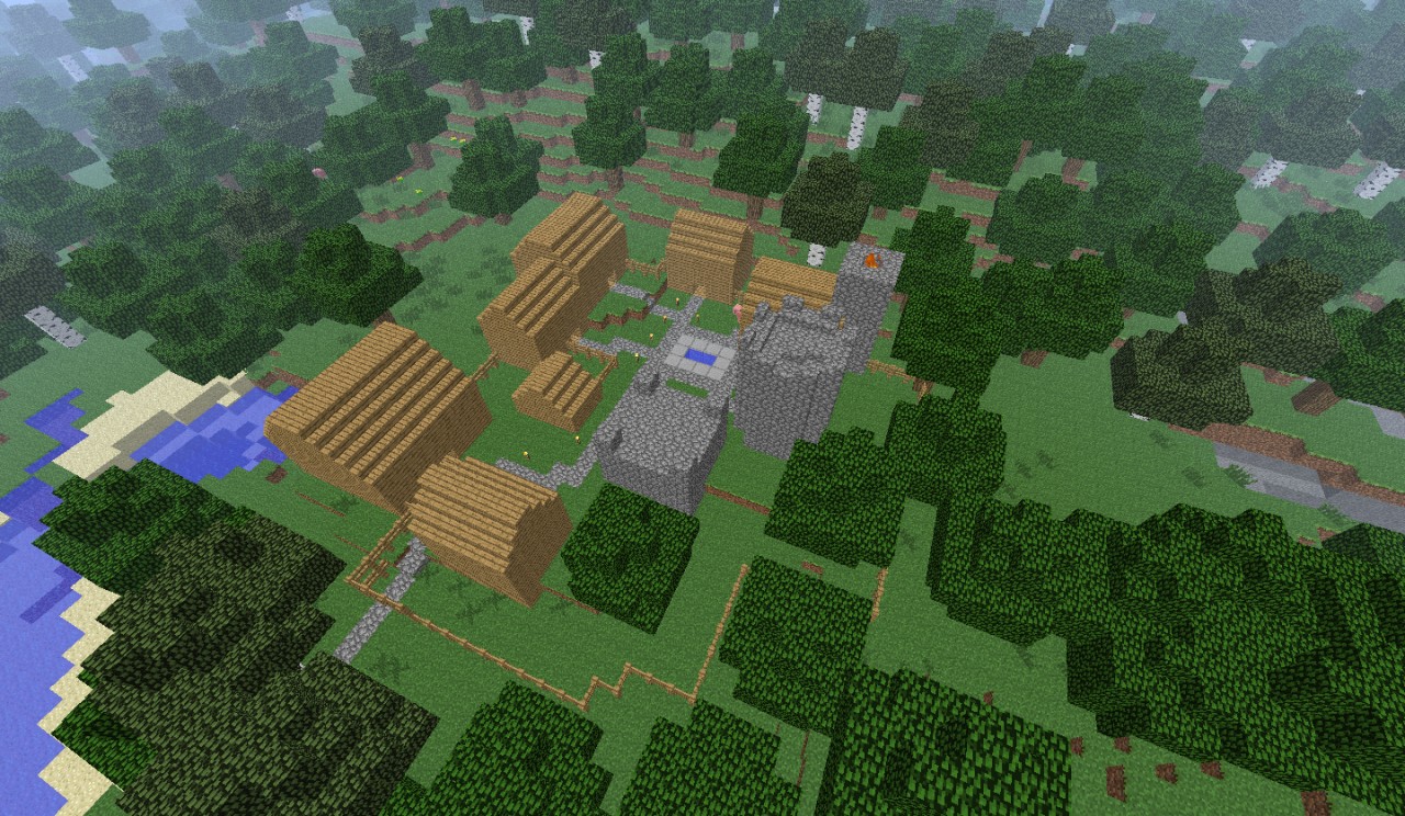 mini scale Minecraft Map