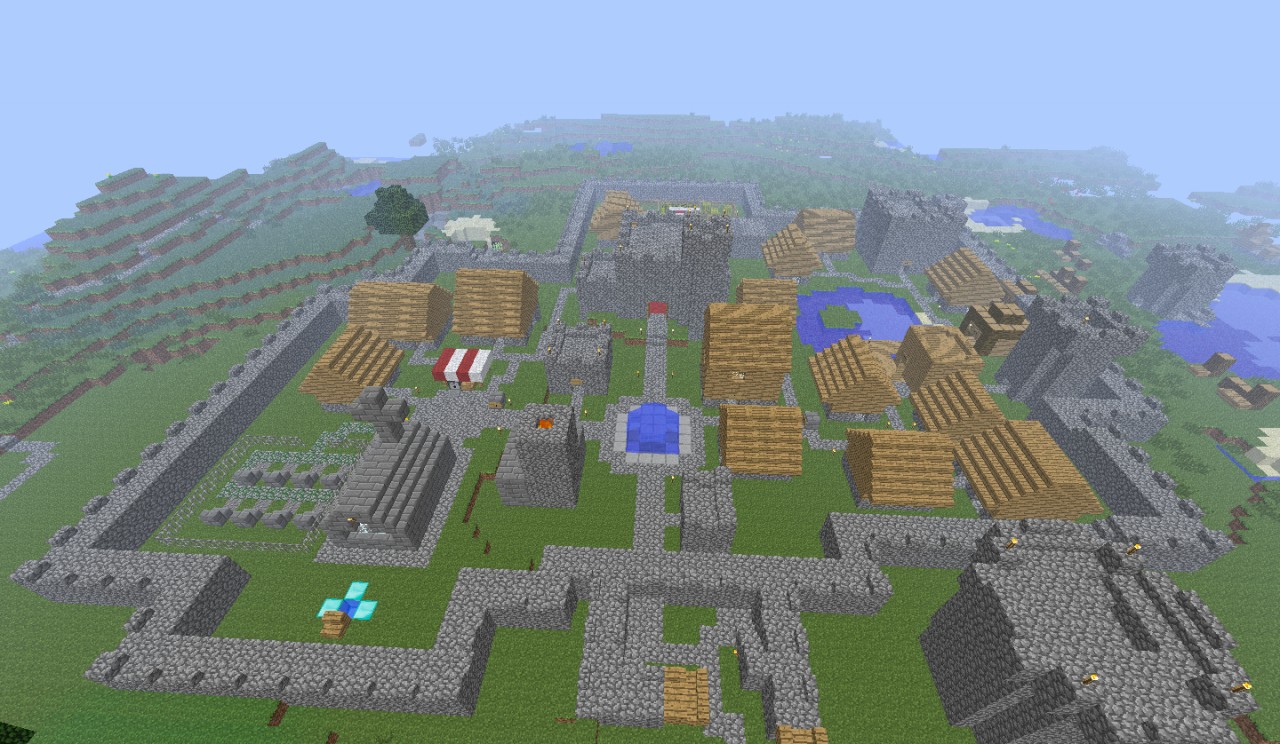 mini scale Minecraft Map