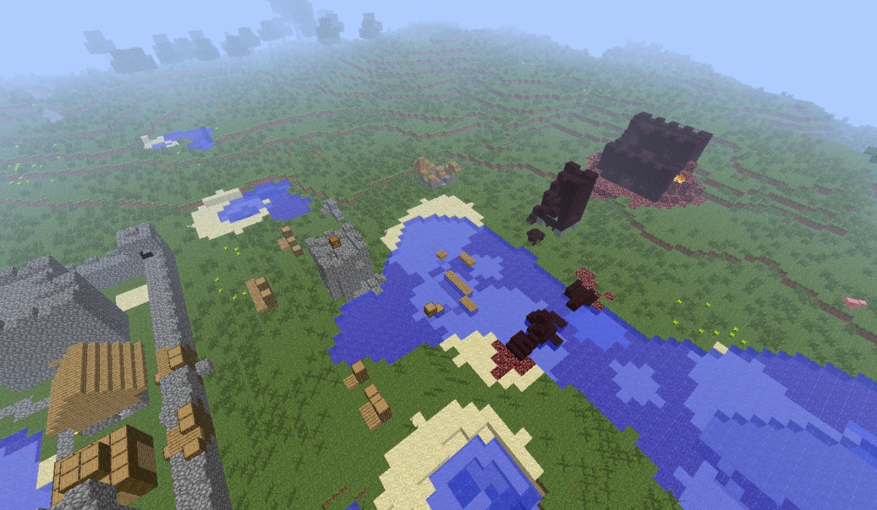 mini scale Minecraft Map