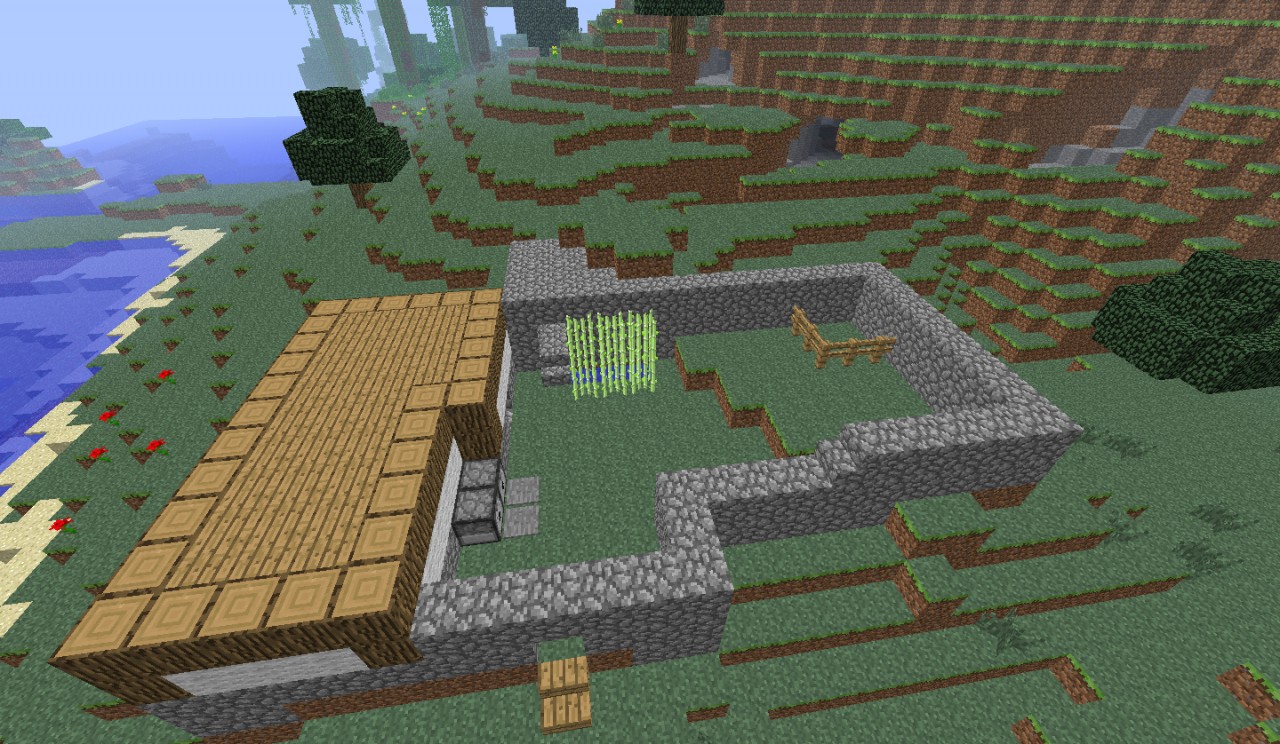 mini scale Minecraft Map