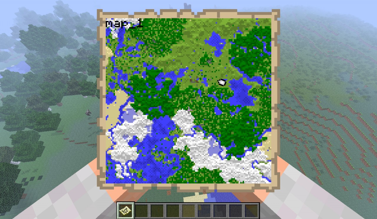 mini scale Minecraft Map