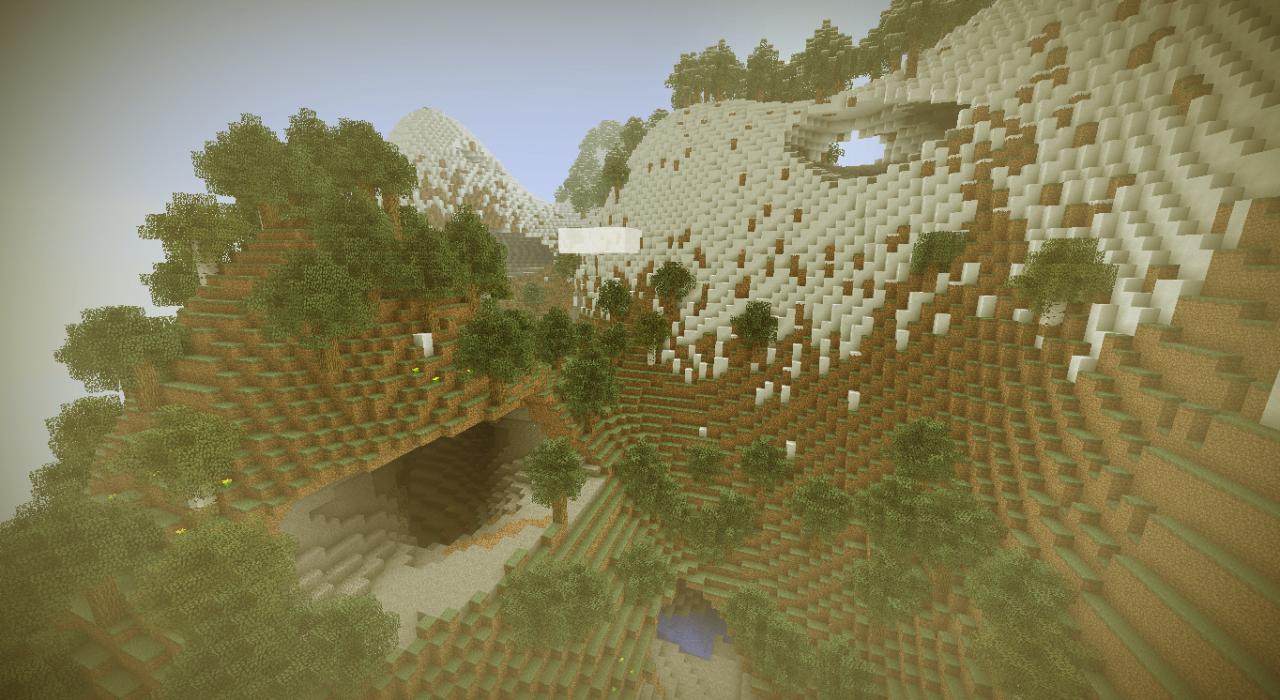 [EPIC] Custom Terrain (Mountains, Caves, Ores, Stronghold and More) Minecraft Map