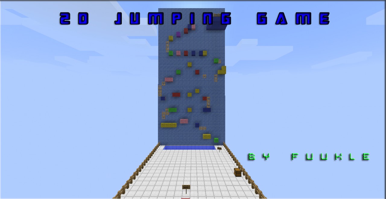 2D Jumping Game Minecraft Map