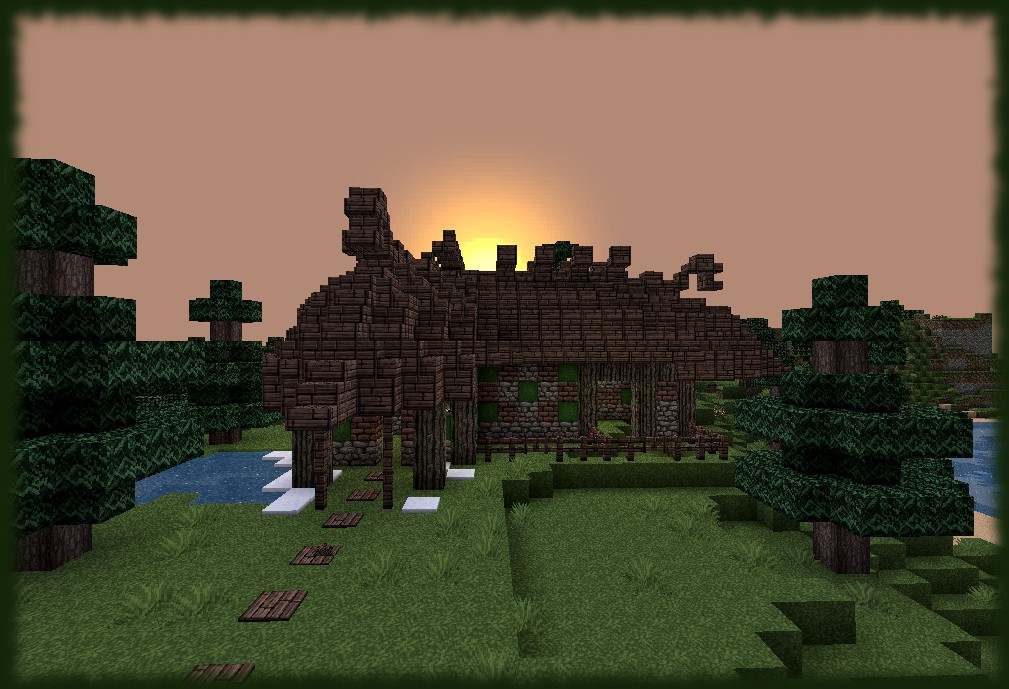 Fantasy / Medieval Norwegian Stave Church Minecraft Map