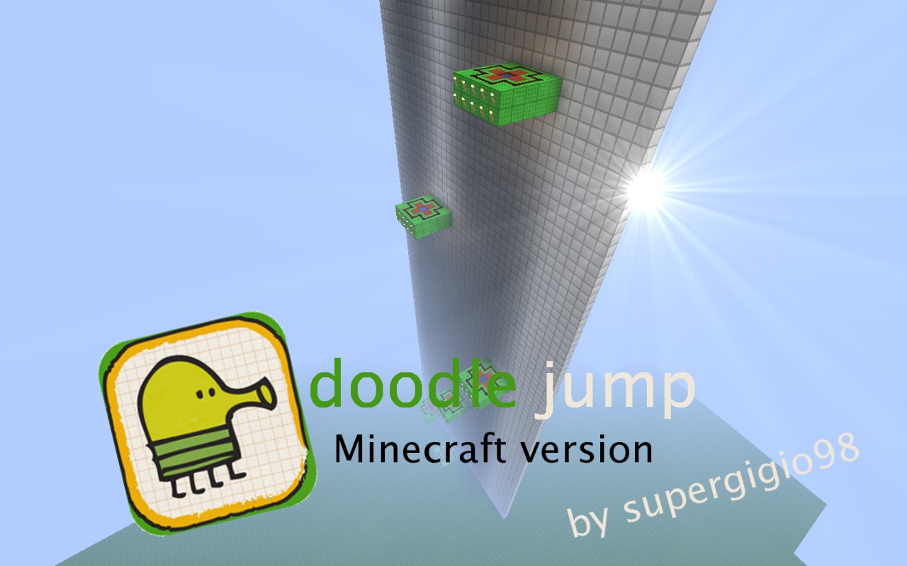 Doodle Jump - Minecraft version (high up to the limit) Minecraft Map