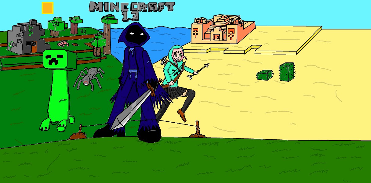 Minecraft 1.3 update Fan art my buddy made!