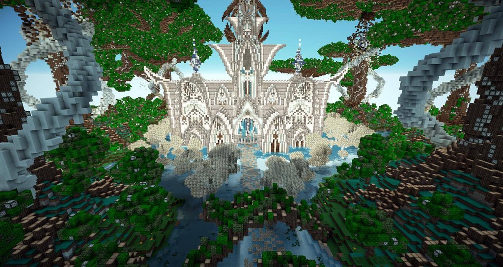 Fantasia Forest (Forest + Mansion) Minecraft Map