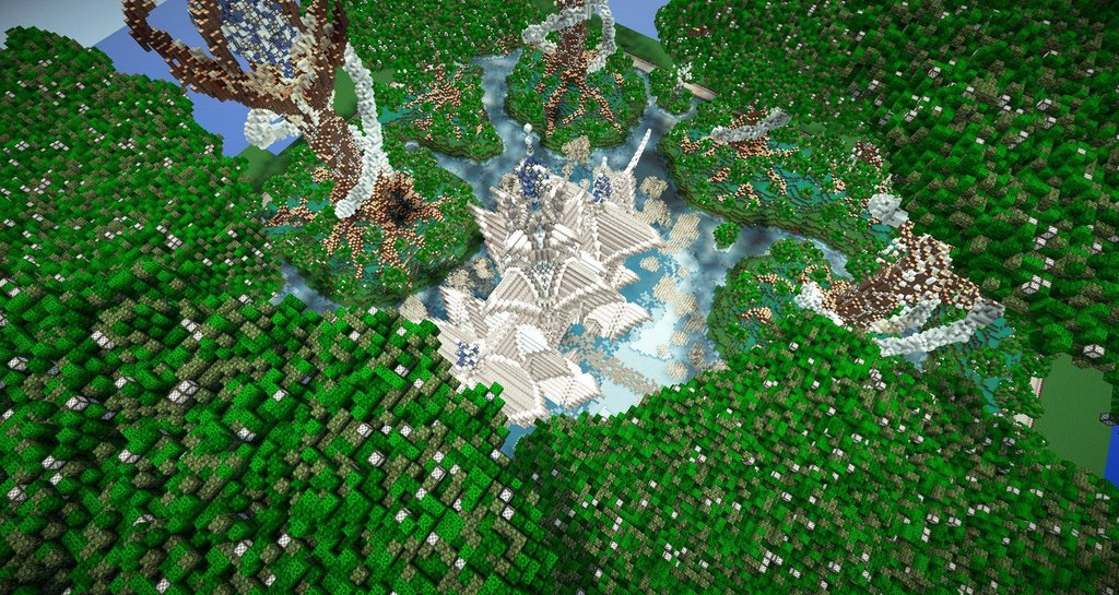 Fantasia Forest (Forest + Mansion) Minecraft Map