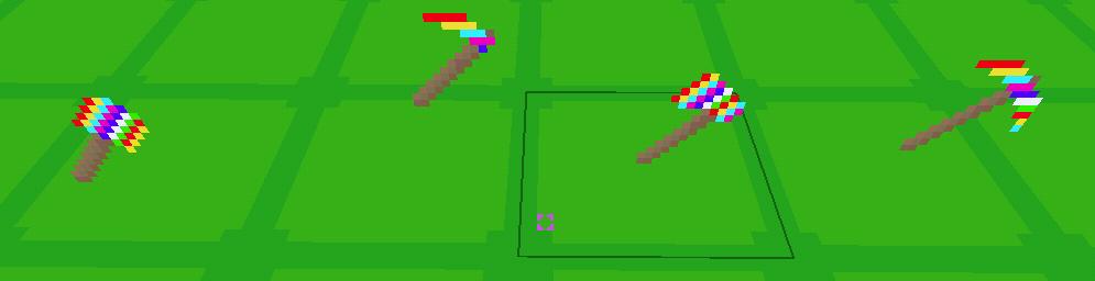 SQUARE CRAFT DIAMOND RAINBOW TOOLS VERSION 1.3.2 Minecraft Texture Pack