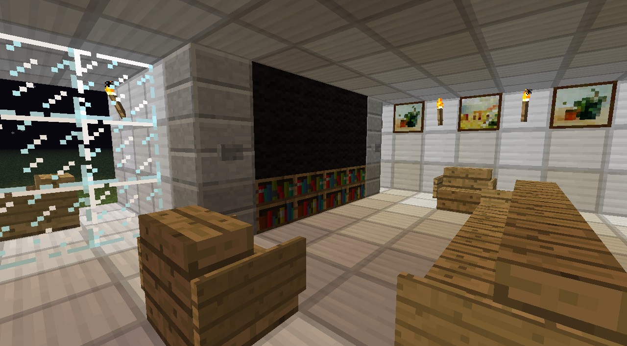 Iron Modern House Minecraft Map