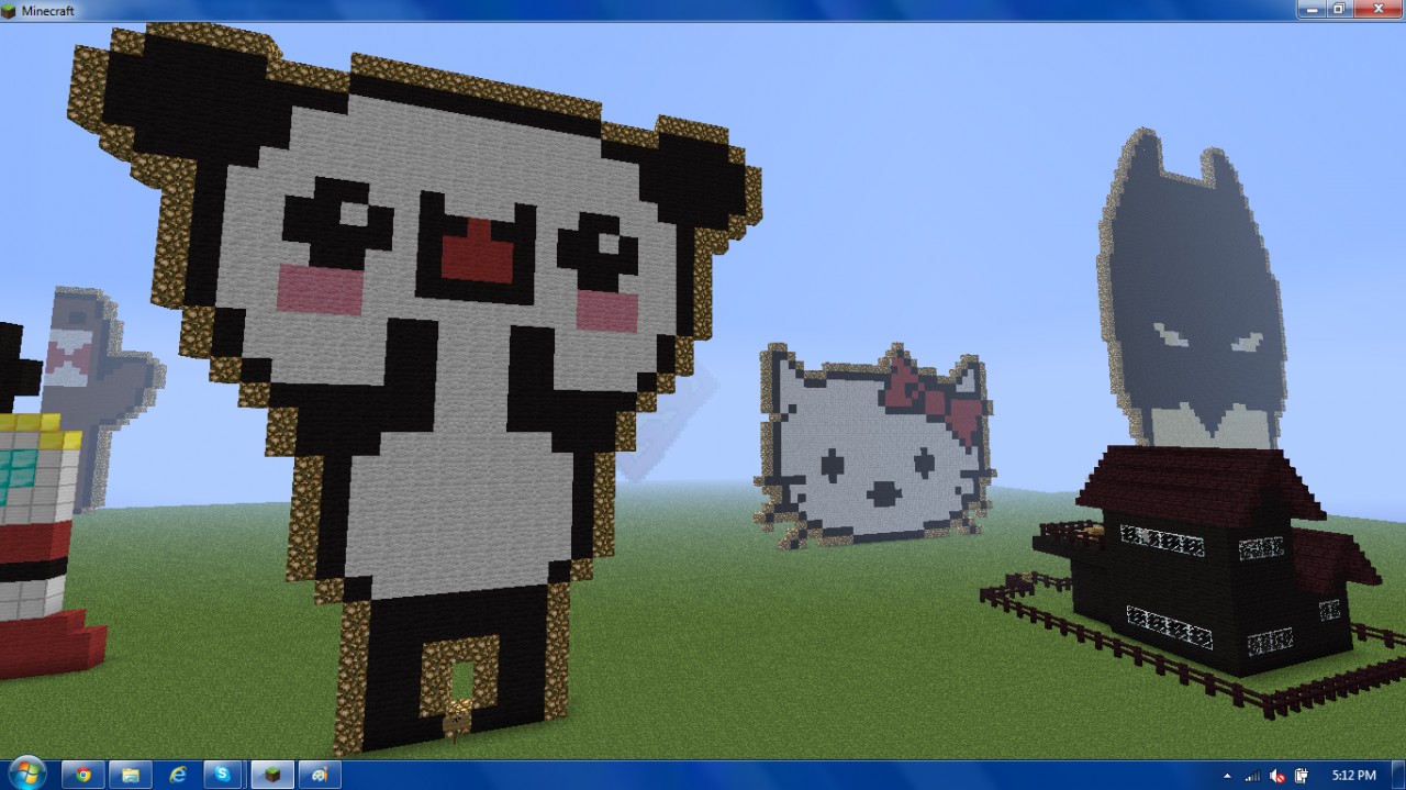 Random statues ive made Minecraft Map