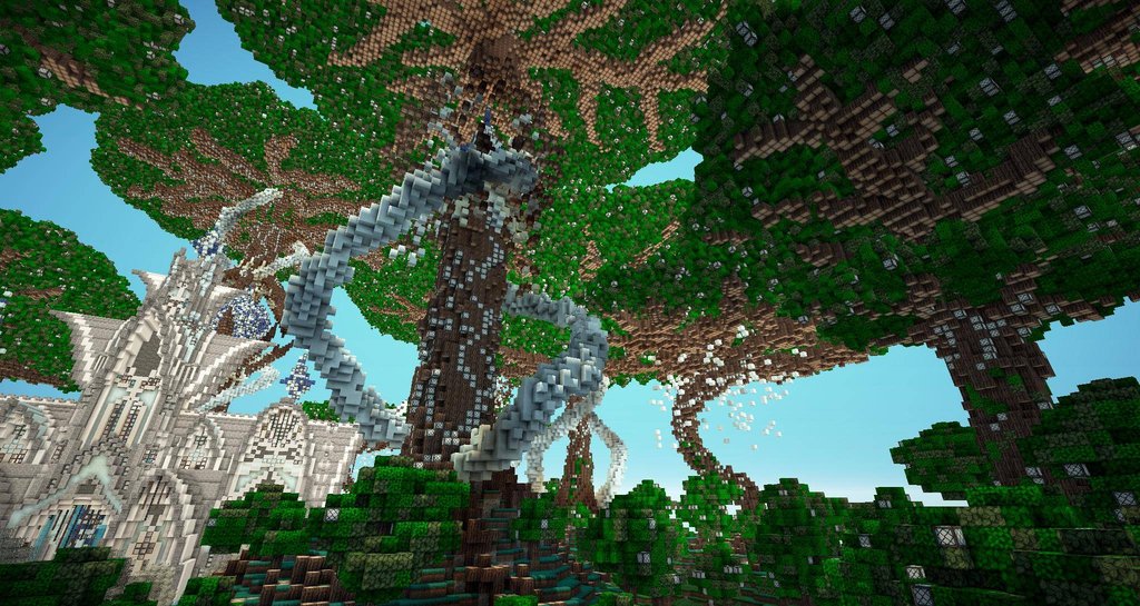 Fantasia Forest (Forest + Mansion) Minecraft Map
