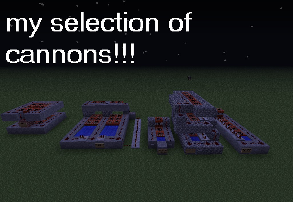 man cannon + a couple of others Minecraft Map