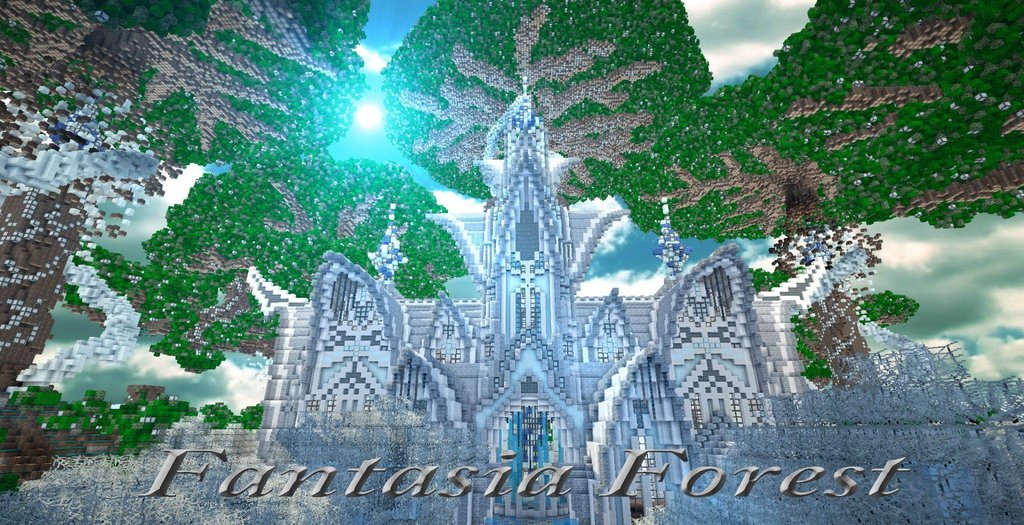 Fantasia Forest (Forest + Mansion) Minecraft Map