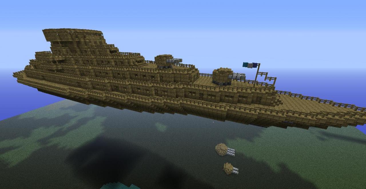 Airfleet V7 Warlord Class Light Battle Cruiser Minecraft Map