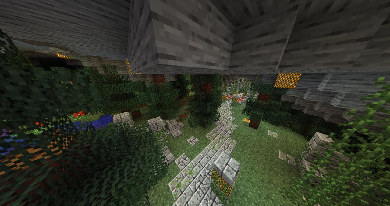 Underground world spawn Minecraft Map