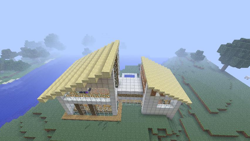 Modern River Side House Minecraft Map