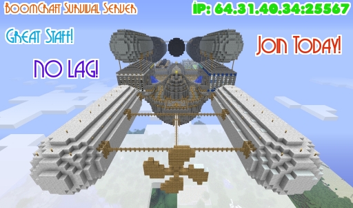 BoomCraft Survival Server - NOW WITH FACTIONS AND SPOUT! Minecraft Server