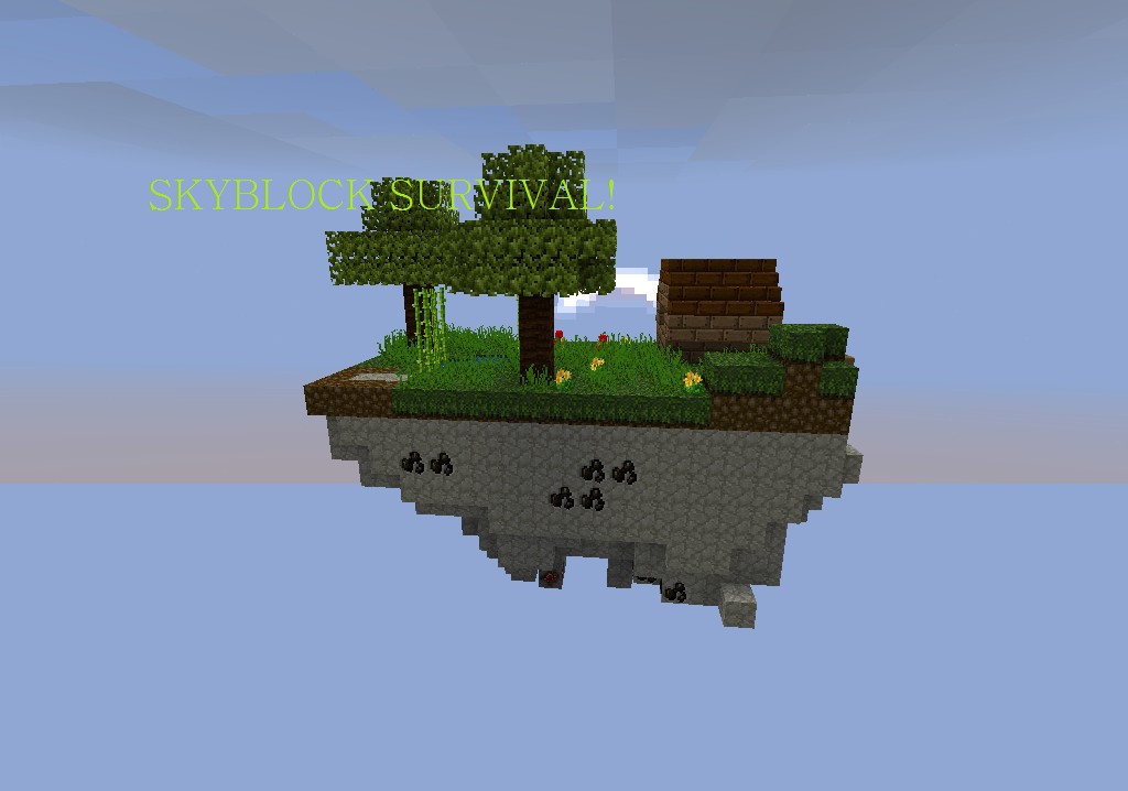 Skyblock survival! (remake) now 1.1.3! (ores,lava,shop MORE) Minecraft Map