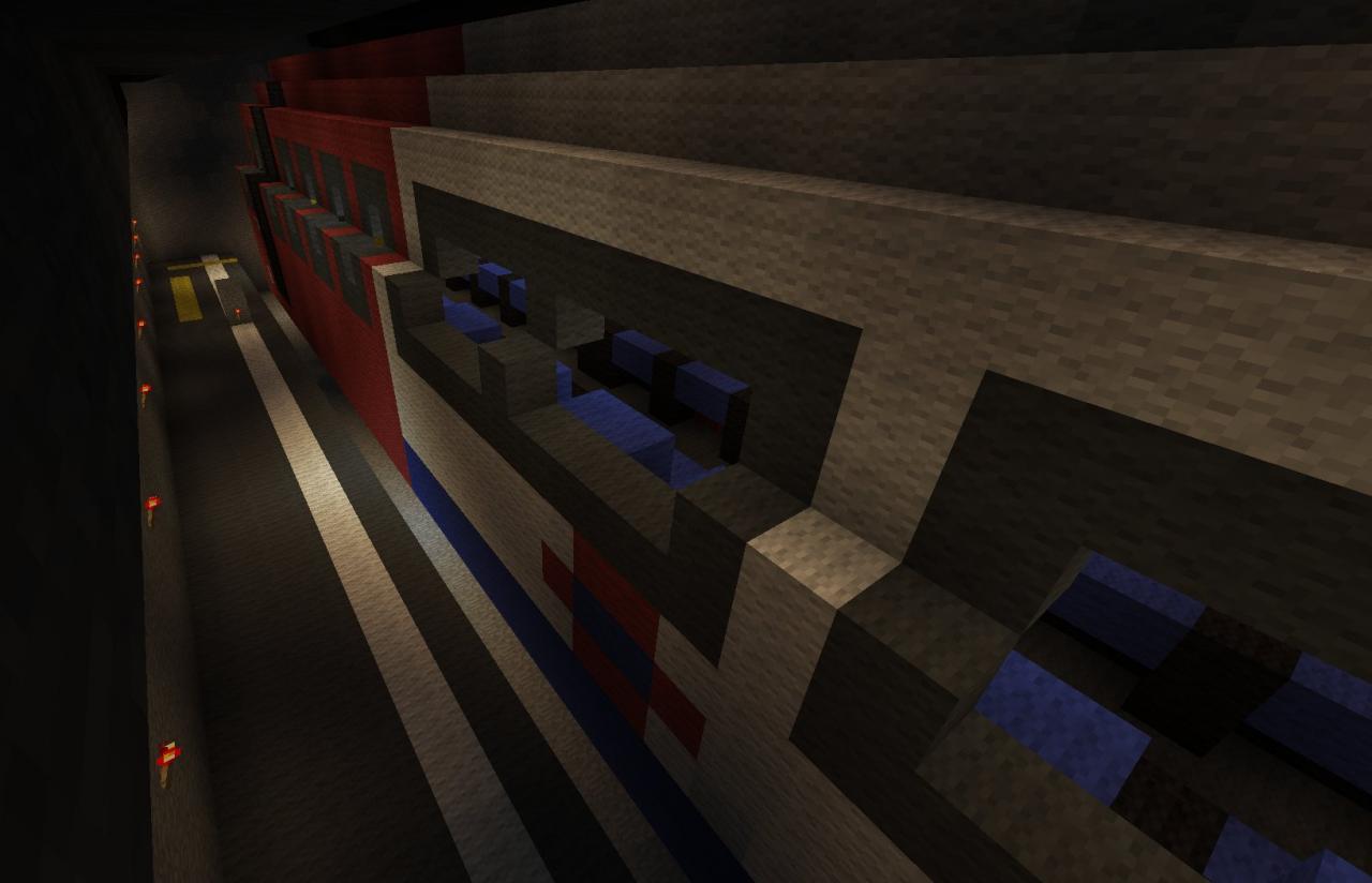 Underground Tube Train Minecraft Map