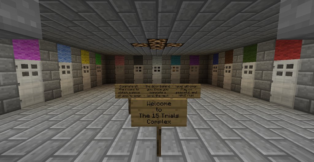 15 Trials Complex Parkour Custom Map Minecraft Map