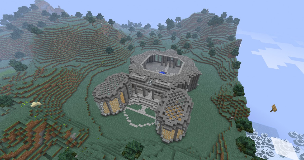 Temple with a treasure hidden in it Minecraft Map