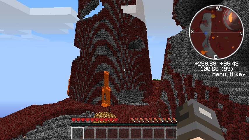 Mountainous hell Minecraft Map