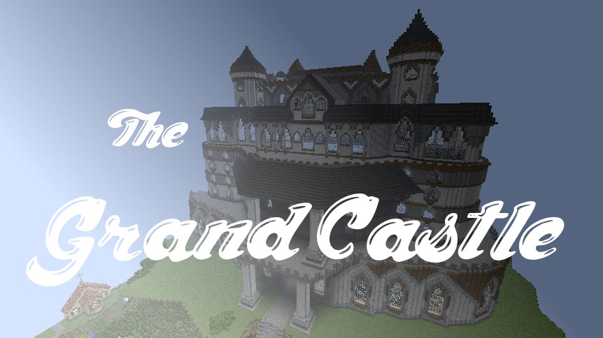 Grand Castle with village Minecraft Map