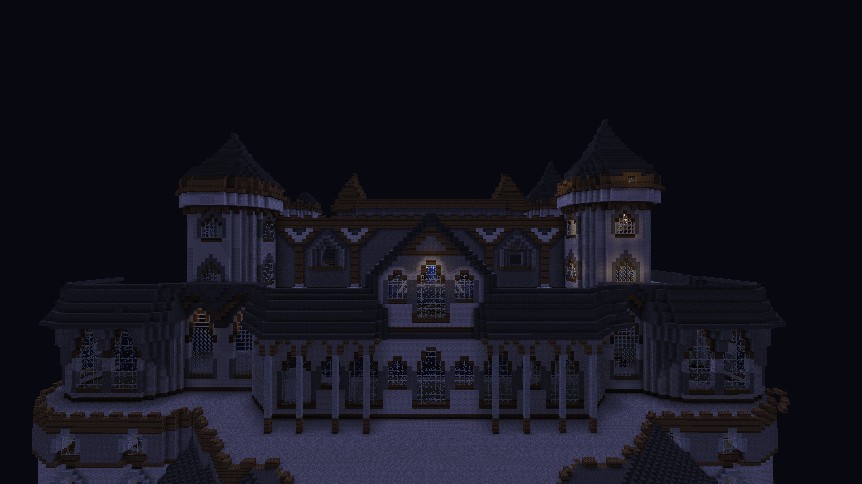 Grand Castle with village Minecraft Map
