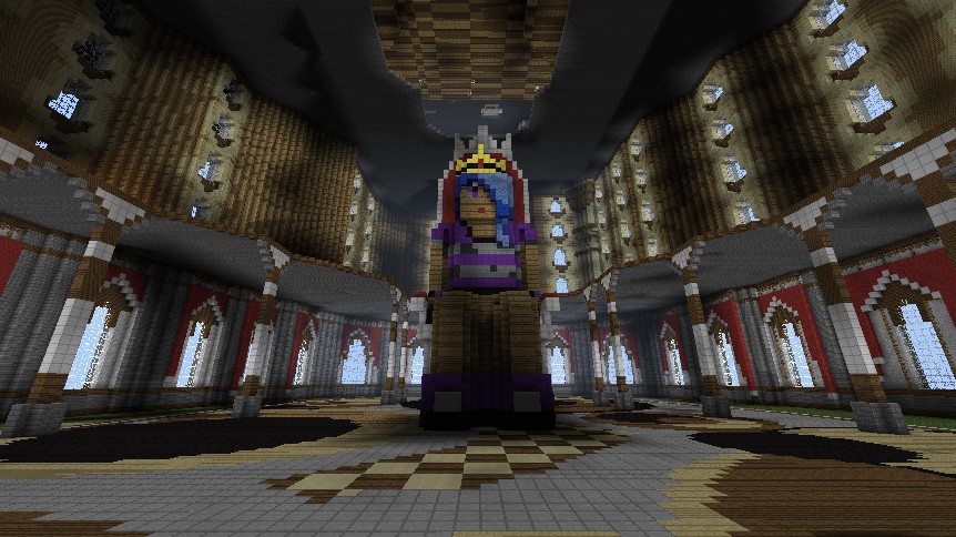 Grand Castle with village Minecraft Map