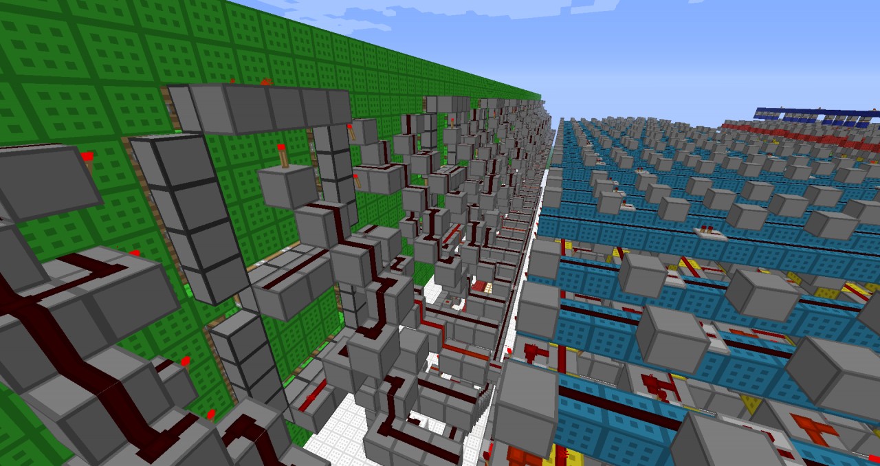 32 bit binary to seven segment decoder Minecraft Map