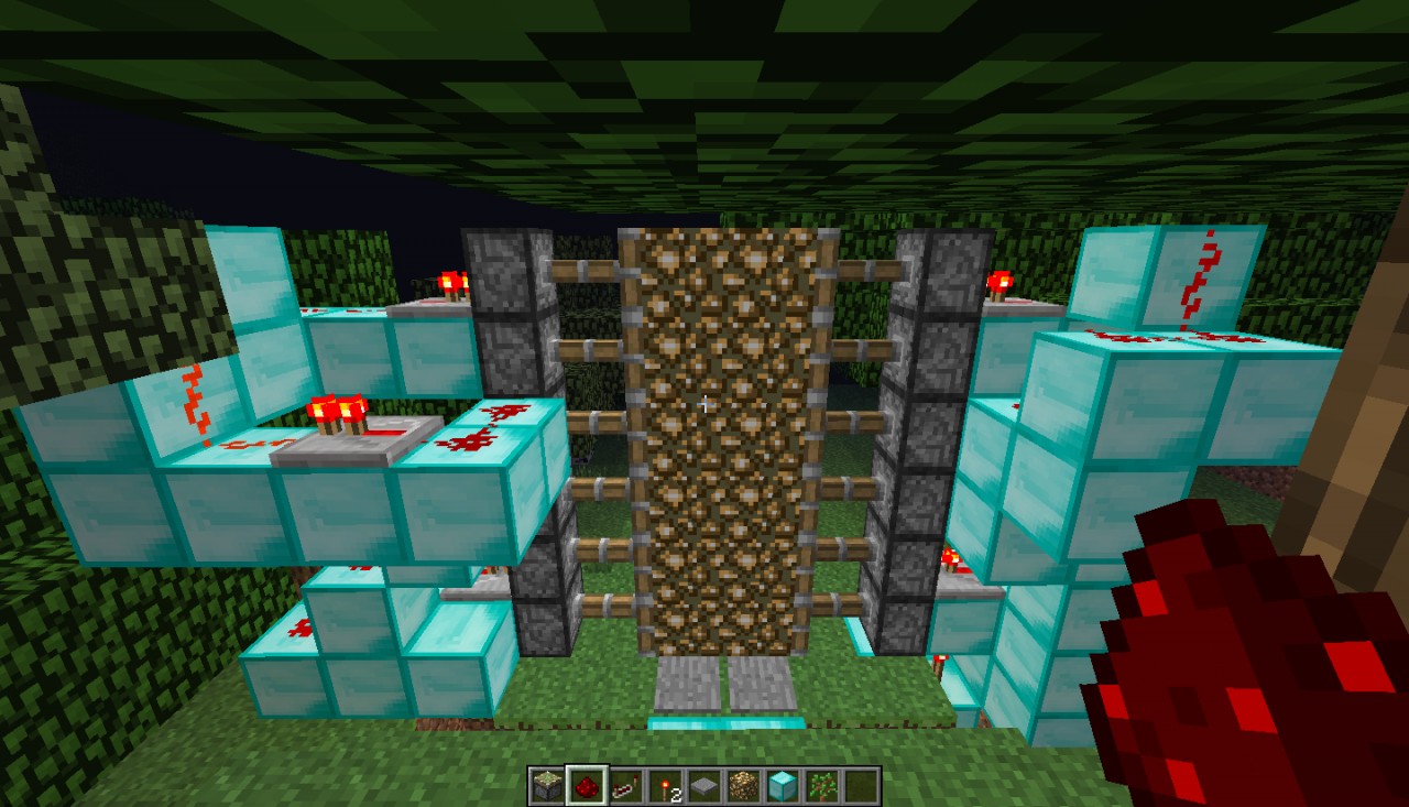 epic 6x2 piston door Minecraft Map