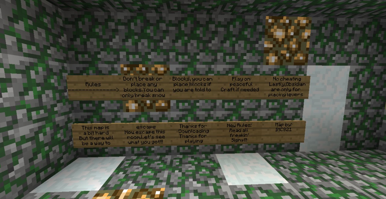 Escape Minecraft Map