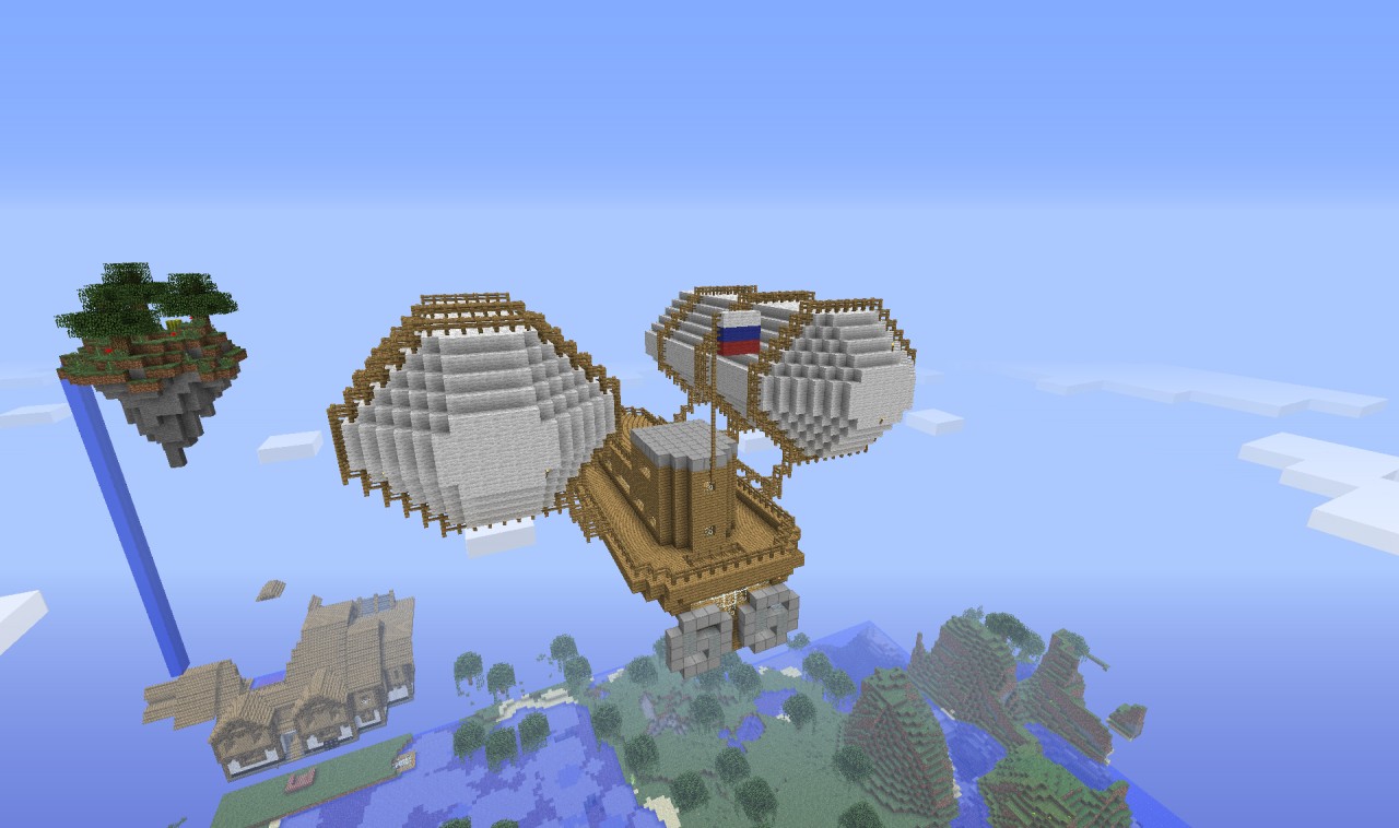 Amazing flying ship! Minecraft Map
