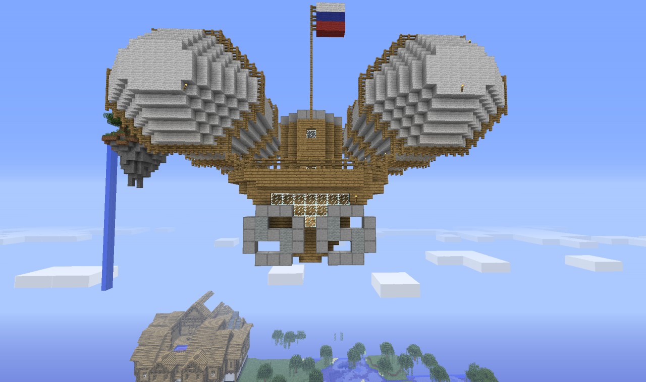 Amazing flying ship! Minecraft Map
