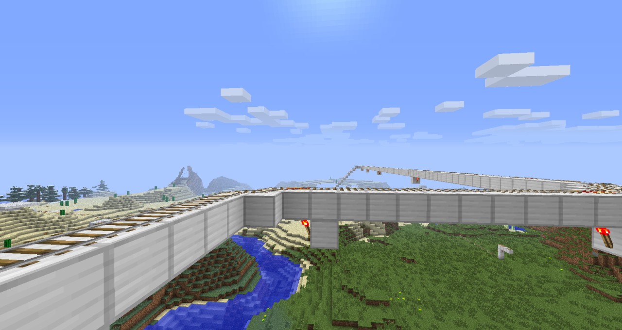 train station Minecraft Map