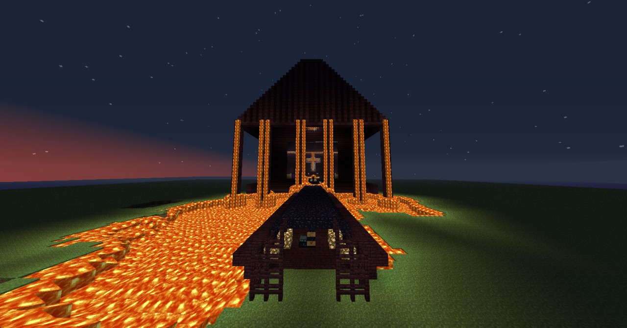 Nether cathedral Minecraft Map