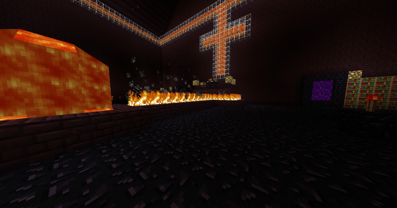 Nether cathedral Minecraft Map