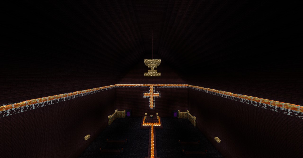 Nether cathedral Minecraft Map