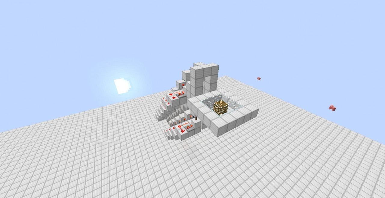 Piston Escalator Minecraft Map