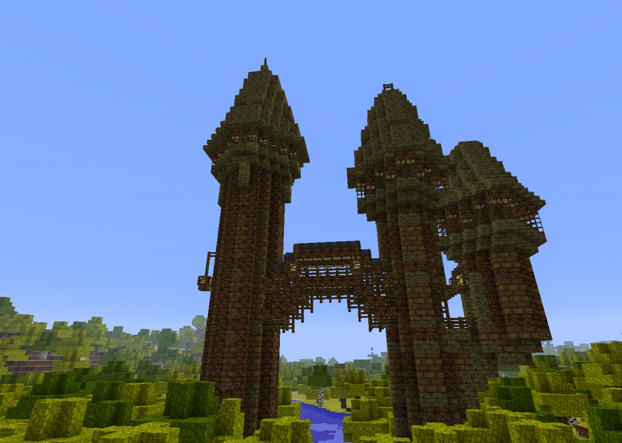 the 3 tower cavern Minecraft Map