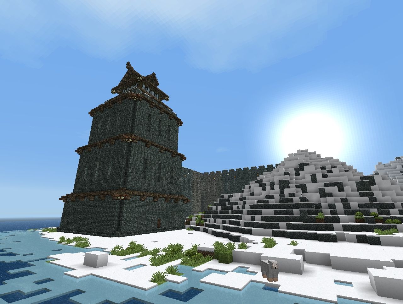 Large Japanese Tower Minecraft Map