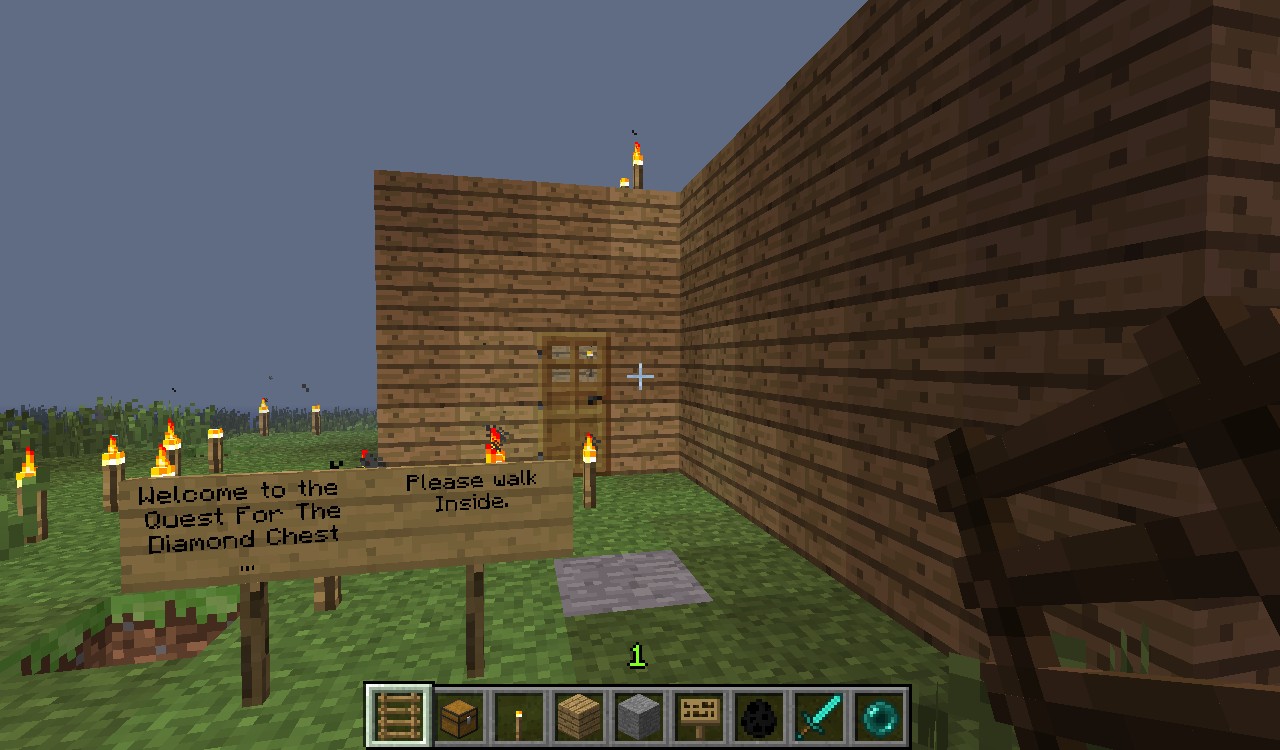 The Quest for the magic diamond Chest Minecraft Map