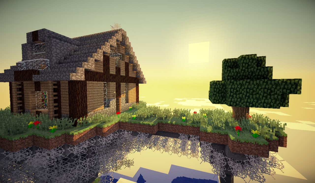 Floating Classic House by Creeper Abuse Minecraft Map