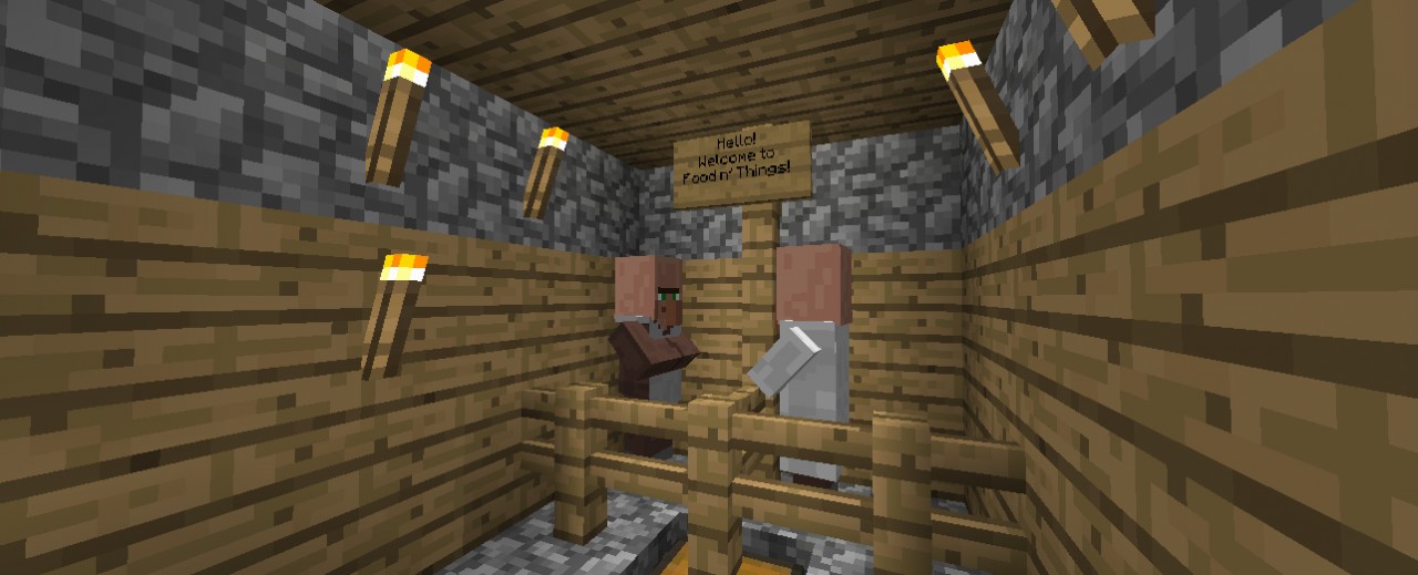 The 2 VIllagers of The Mythical Adventure Minecraft Map