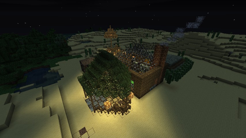 Cool House with Creeper carpet Minecraft Map